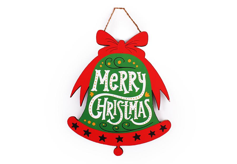 Wooden Christmas Bell With Merry Christmas Caption – Giftrest